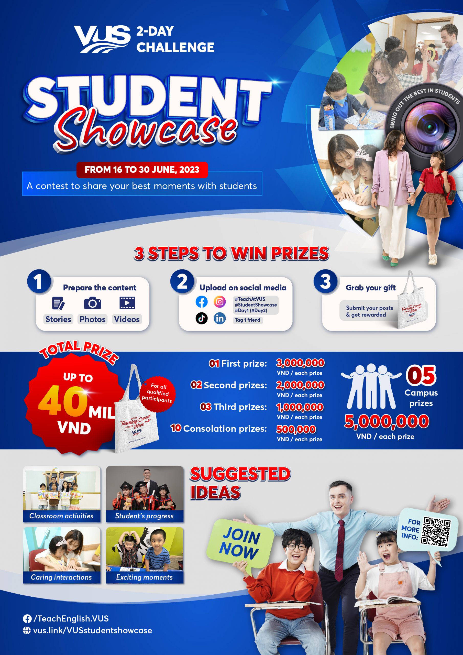 2-DAY CHALLENGE: STUDENT SHOWCASE - BRING OUT THE BEST IN STUDENTS - VUS