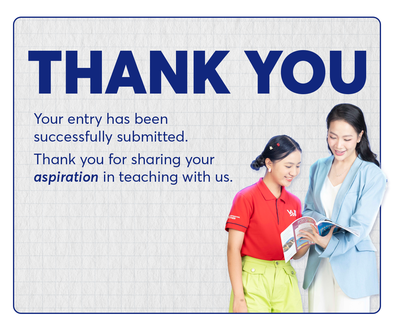 Thank You! - My VUS Teaching Journal! - VUS